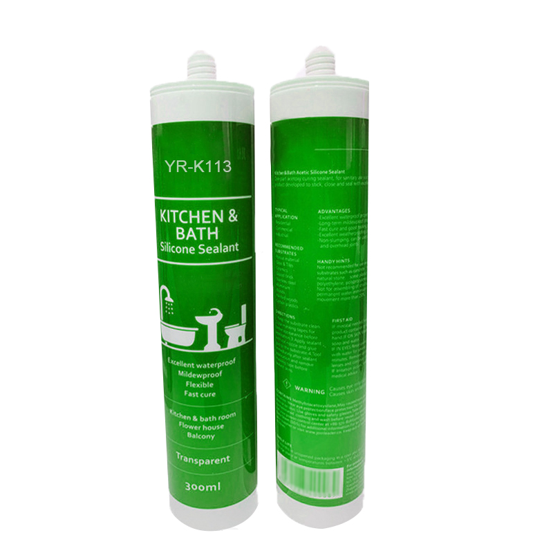 White Kitchen And Bathroom Caulking One Component Anti Fungal Silicone ...