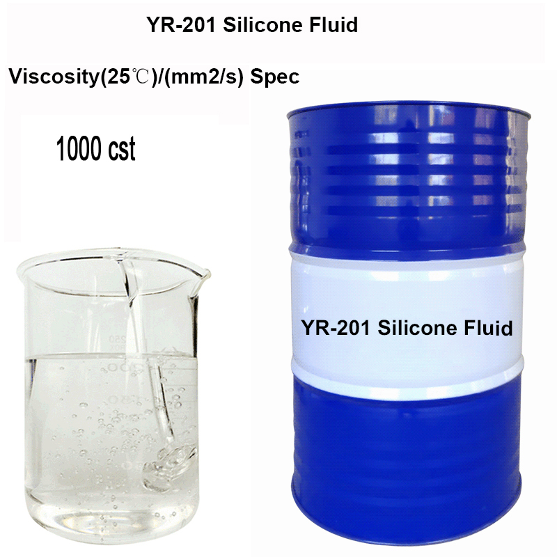 100% High Pure 201 Dimethyl Silicon Lubricant Silicone Oil 1000 Cst With Plastic Drum Packing ...